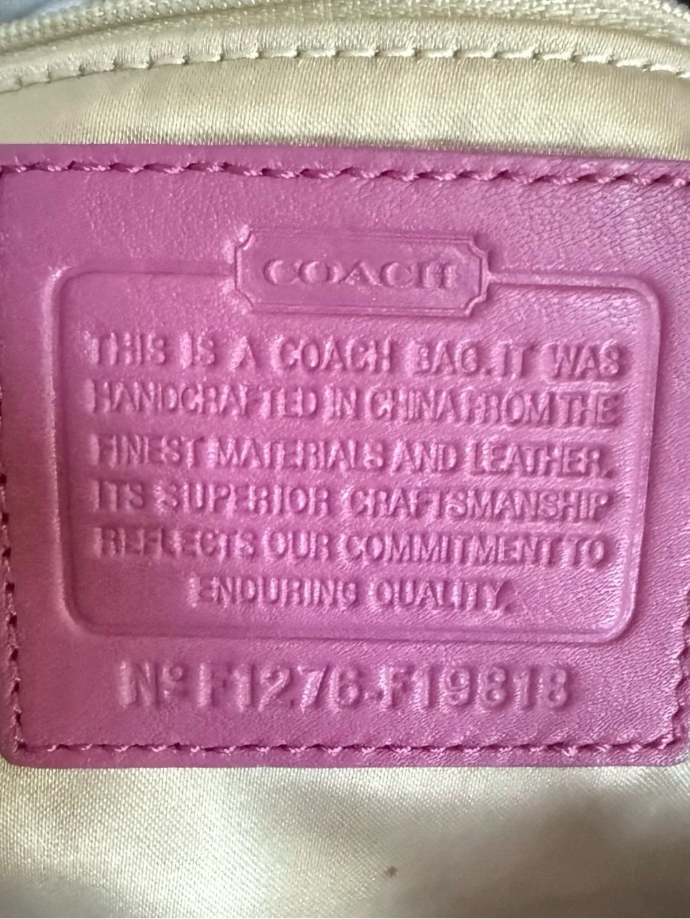Coach | Bags | Coach Gallery Pink Patent Leather Signature Embossed ...